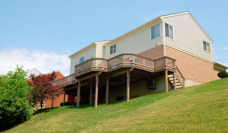 Step by Step Guide to Building a Deck on a Slope (with Pictures) - DIY ...